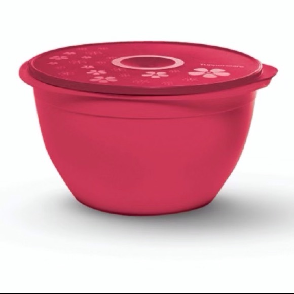 Tupperware | Kitchen | Tupperware Maxi Bowl Liter Pink Beautiful | Poshmark
